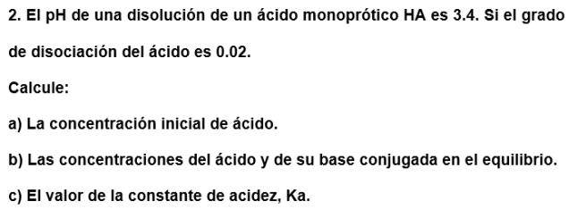 Cálculo del pH de una disolución de ácido o base débil – Sin dudas en ...